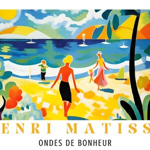 Matisse Beach Print: Fauvism Coastal Art Poster (digital Download) - Etsy