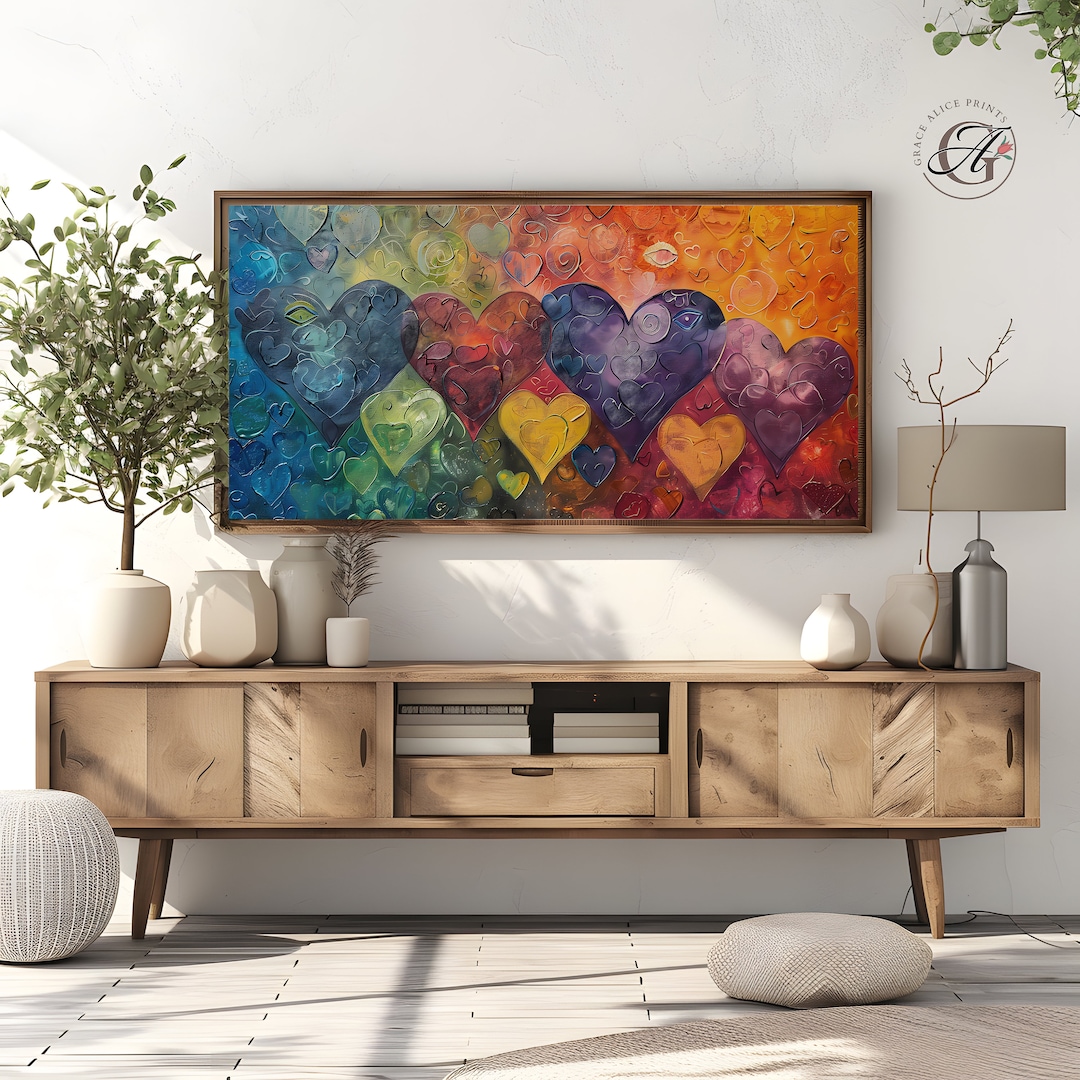 Frame TV Heart Collage Pride Month Art, LGBTQ Pride Art, Gay Pride Art ...