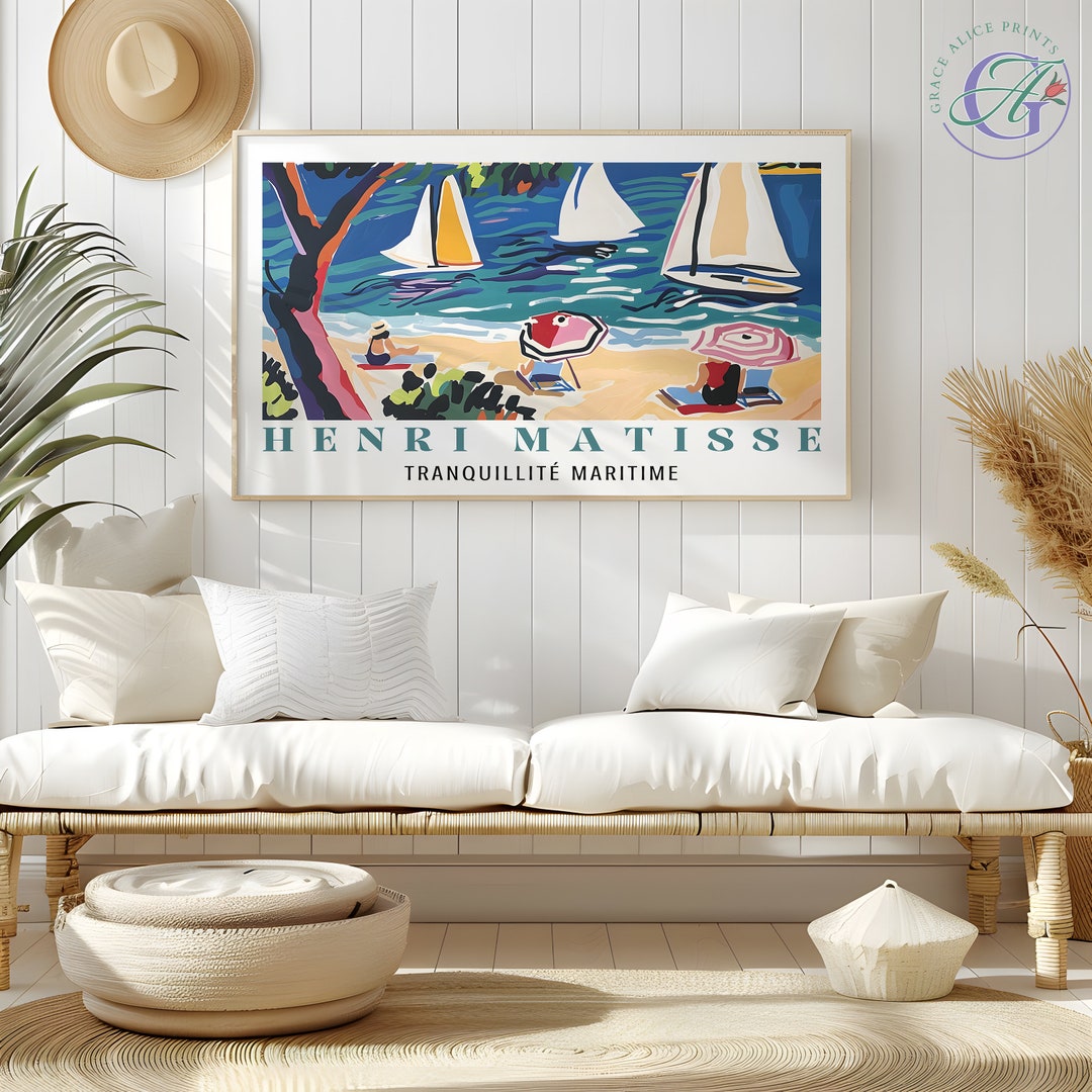 Matisse Beach Scene Frame TV Art: Fauvism Seaside (digital Download) - Etsy