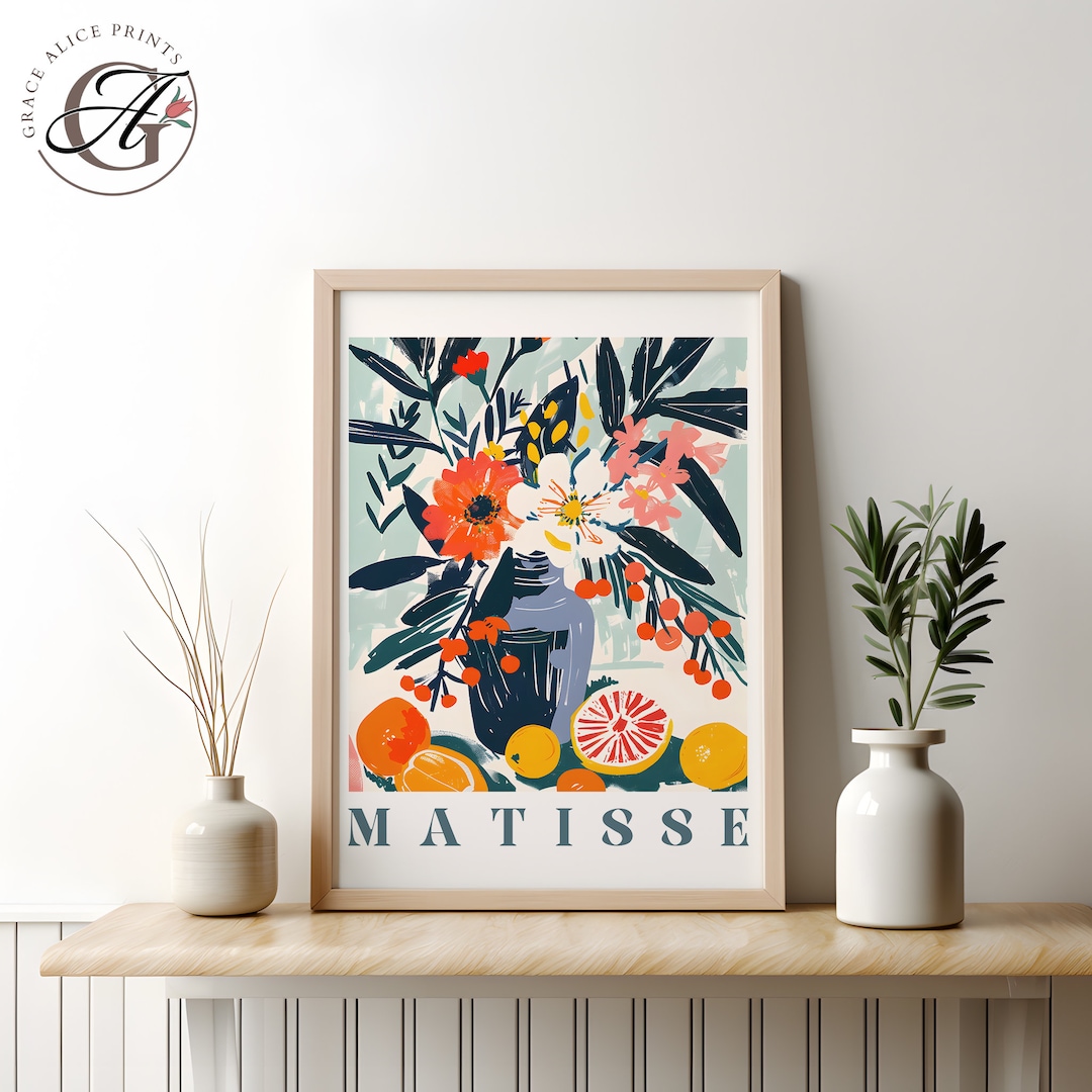 Matisse Fauvism Flowers & Fruit Art, Henri Matisse, Matisse Print ...