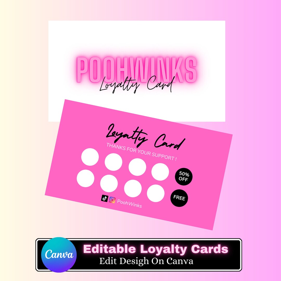 Loyalty Card Template, Cards With Rewards, Loyalty Cards Example ...