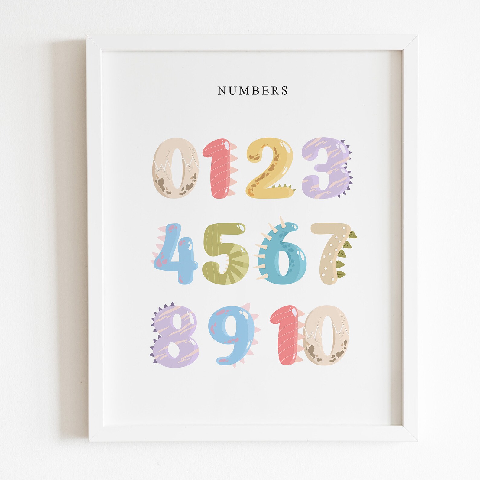 Dinosaur Alphabet and Numbers Printable Clipart,alphabet Poster ...