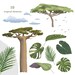 Safari Jungle Animals Clipart PNG: Tropical Nursery Decor (instant ...