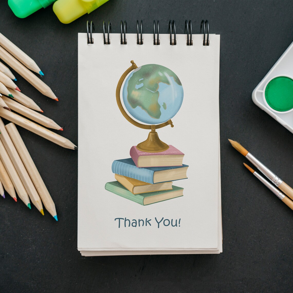 School Clipart Set, School Supplies, Back to School PNG, Teacher ...