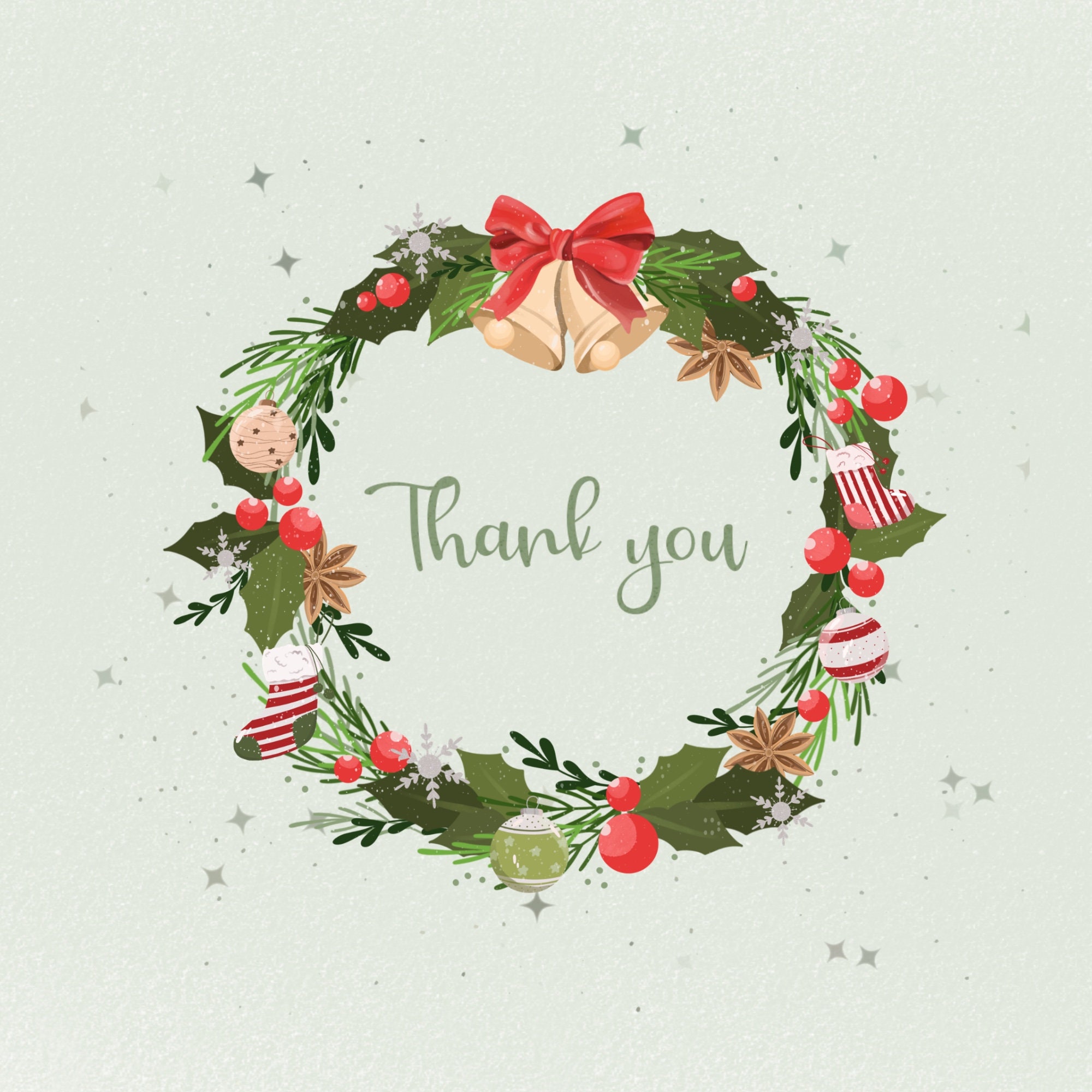 Merry Christmas Clipart Set: Holiday Graphics, Christmas Tree ...