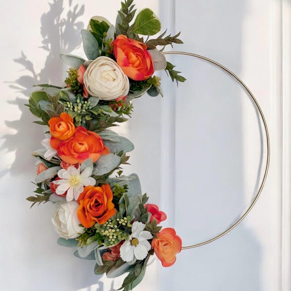 Flower Hoop Wreath - Etsy