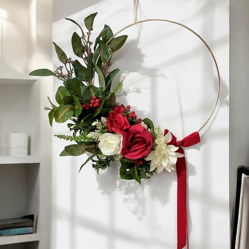 Rose Wreath - Etsy