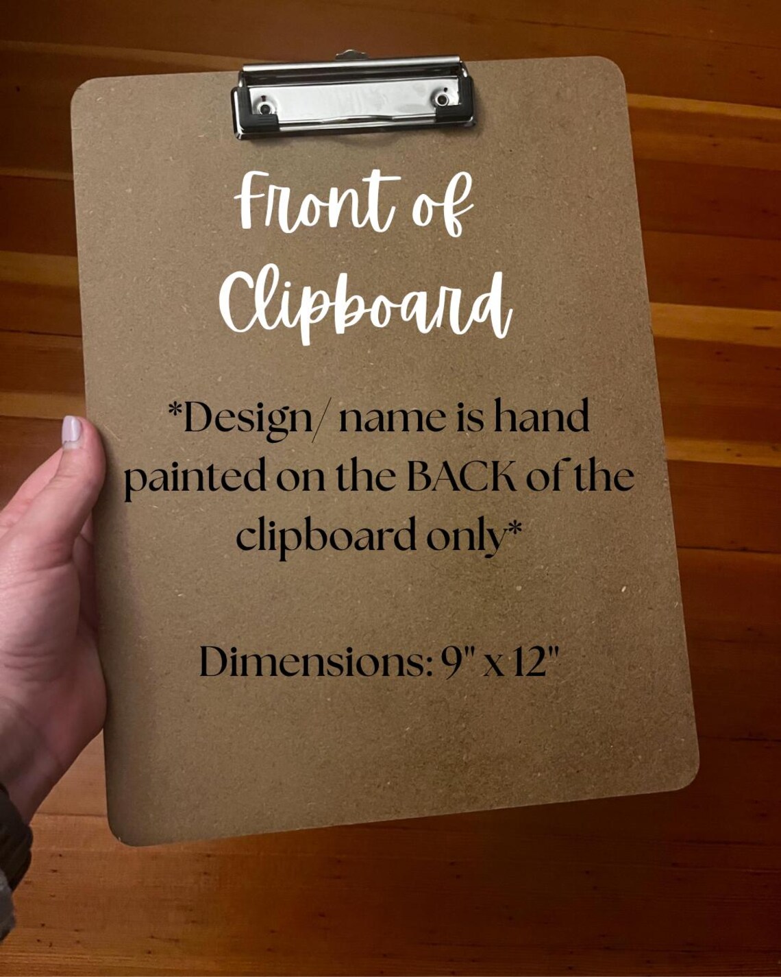 Personalized Teacher Clipboard - Hand Painted Apple Design, Custom ...