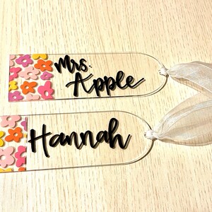 Custom Acrylic Bookmark - Personalized Bookmark - Cute Bookmark ...