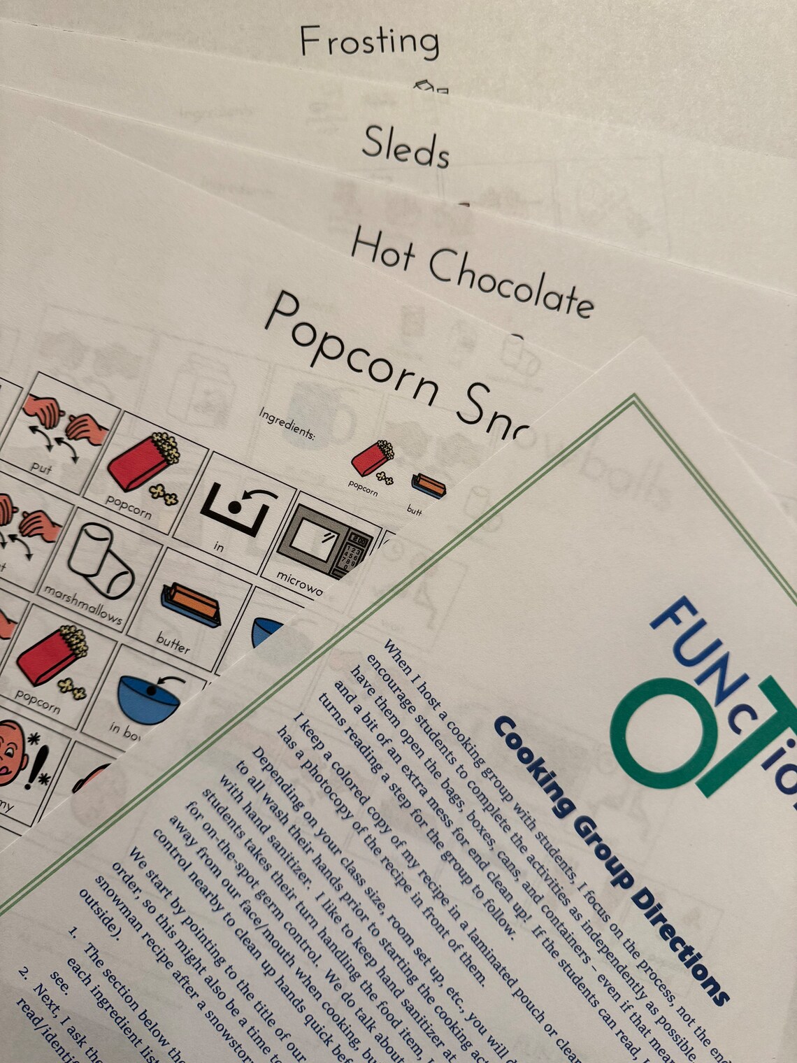Winter Fun Visual Picture Recipe Bundle 3 Pack With BONUS Recipe - Etsy