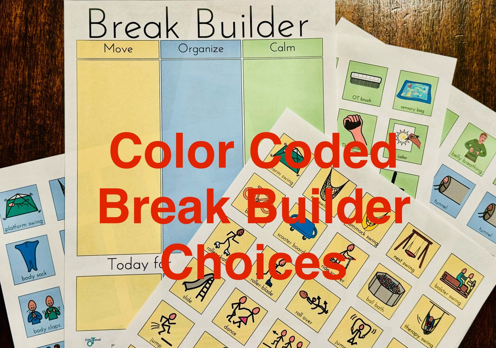 Break Builder A Sensory Break Visual Schedule - Etsy