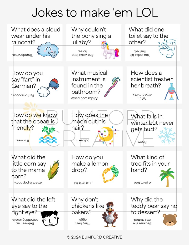 Lunchbox Jokes - Printable, Immediate Download - Etsy