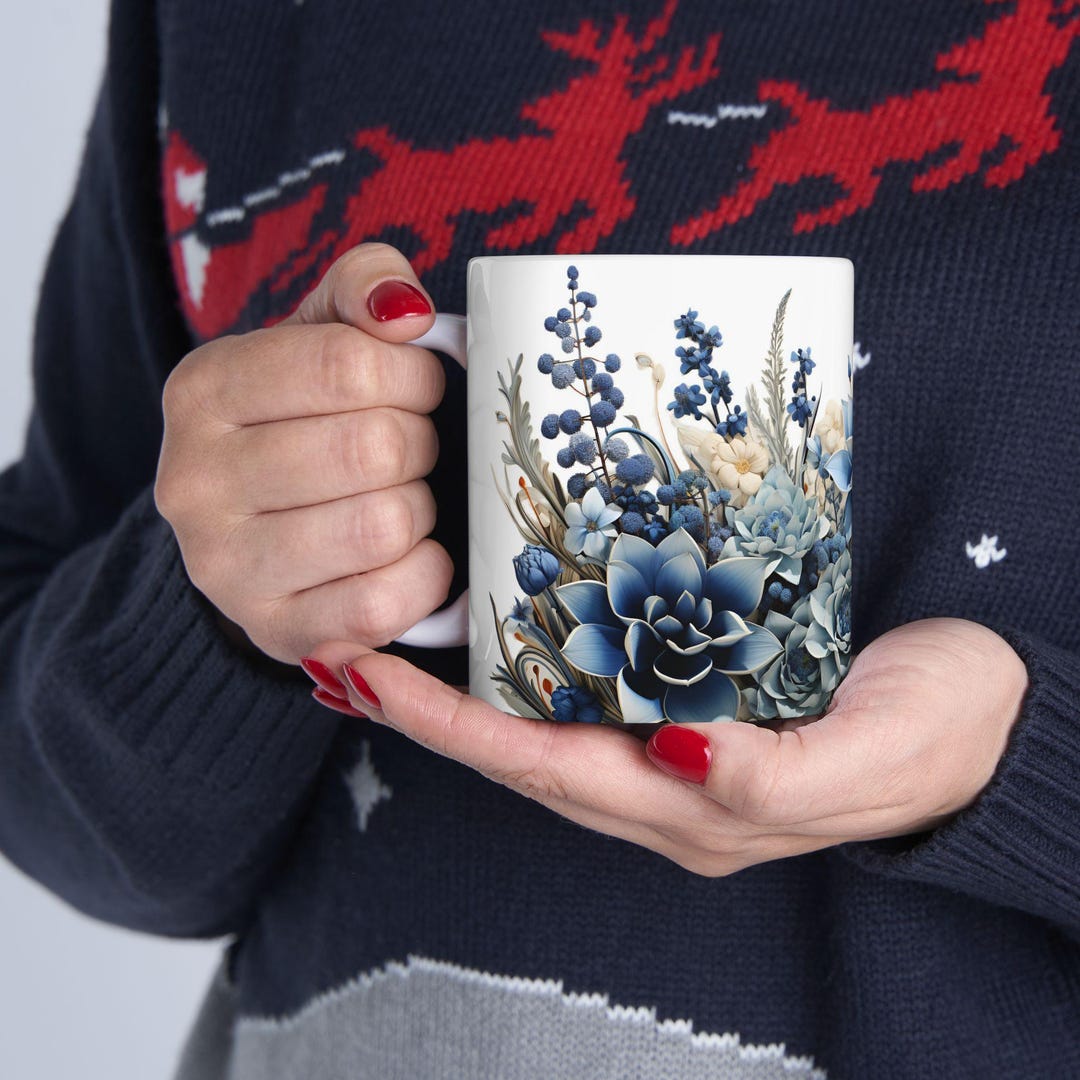 Bluebonnets 11oz Mug, Texas State Flower Mug, Cute Bluebonnet Mug ...