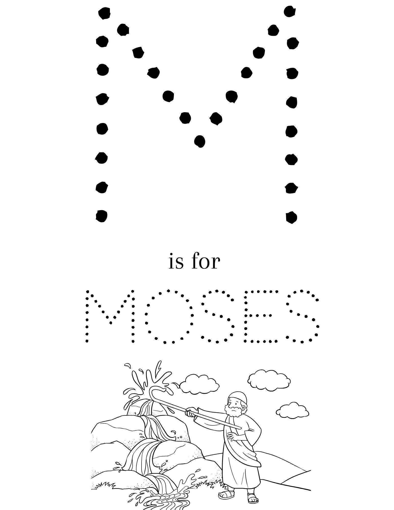 Bible Alphabet Tracing Coloring Sheet - Etsy