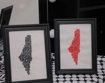 Traditional Palestinian Tatreez Embroidered Wall Decor - Large Size ...