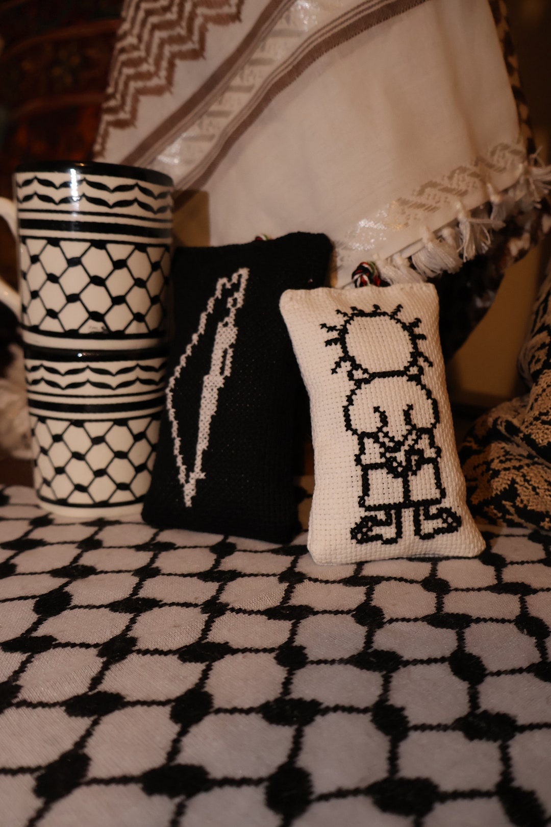 Handala/palestine Map Keychain - Etsy