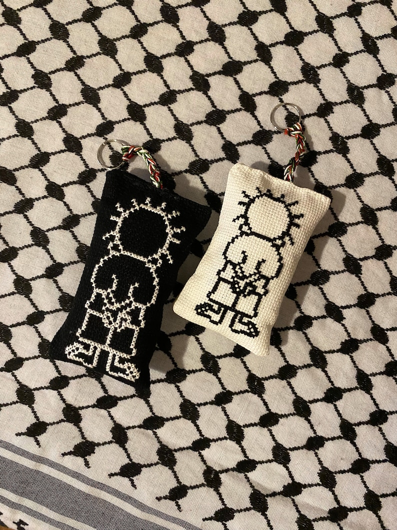 Handala/palestine Map Keychain - Etsy