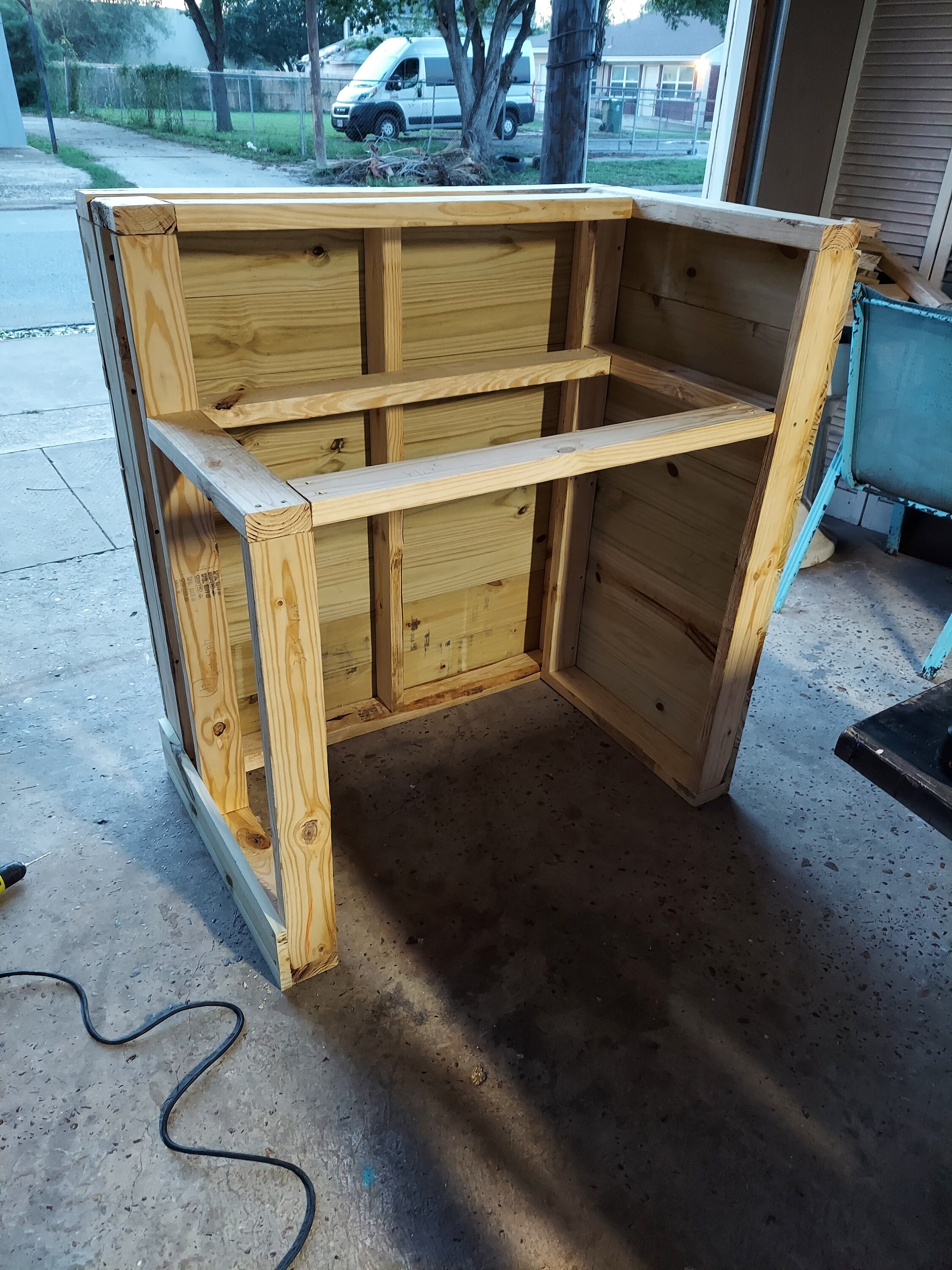 Outdoor/indoor Pine Wood Bar 4'x2.5' *read Full Description* - Etsy