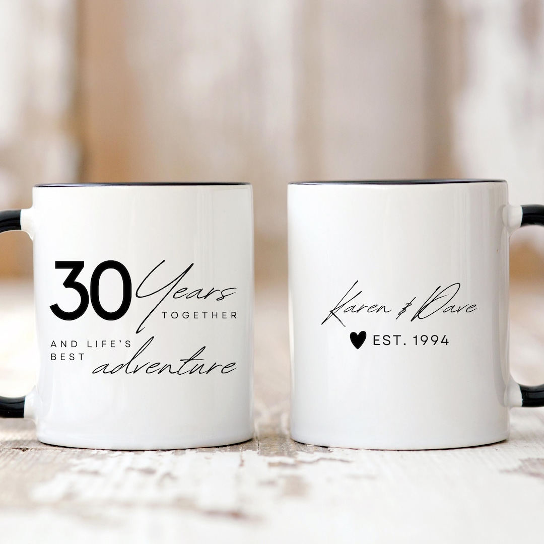 Custom 30 Years Together 30th Anniversary Gift, 30th Wedding ...