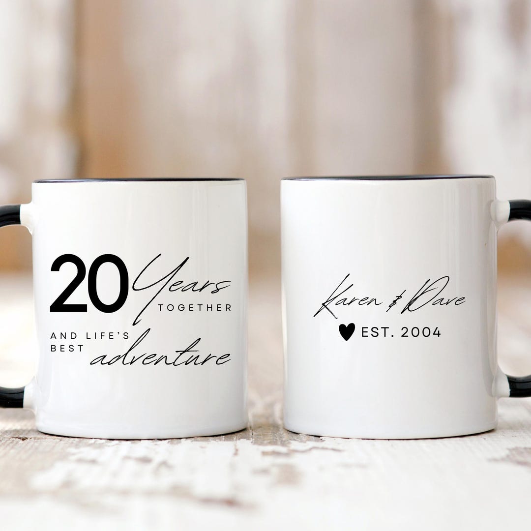 Custom 20 Years Together 20th Anniversary Gift, 20th Wedding ...