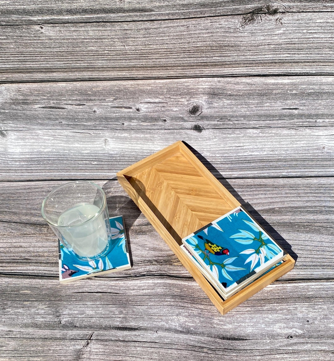 Coaster Set Featuring Australian Animals - Set of 4 - Native Wildlife ...