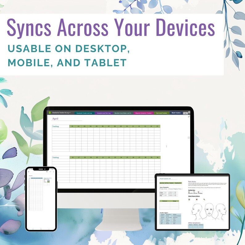Onenote Template Migraine Tracker, Chronic Pain, Medical Tracker ...