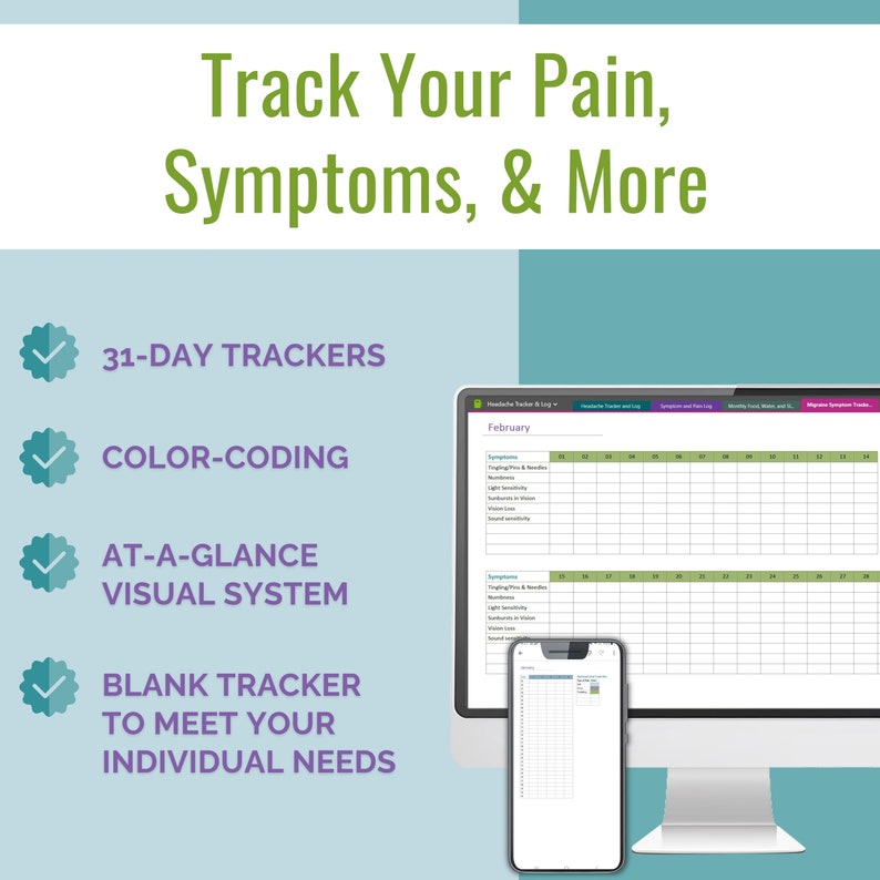 Onenote Template Migraine Tracker, Chronic Pain, Medical Tracker ...