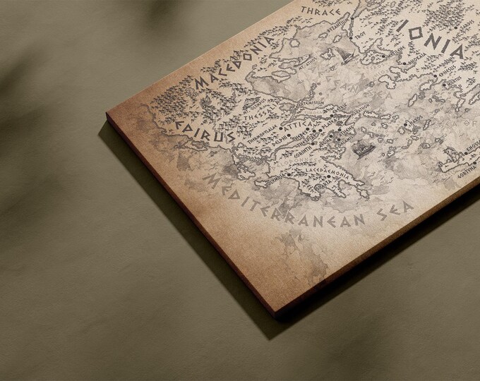 Map of Ancient Greece & Scythia | Map Print - Etsy