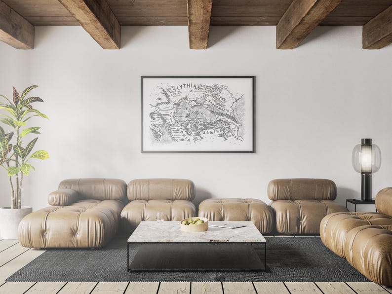 Map of Ancient Greece & Scythia | Map Print - Etsy