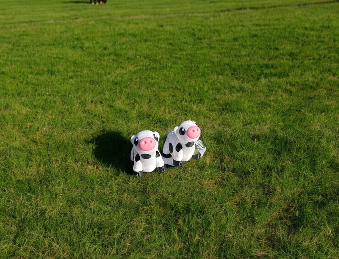 Cow Fidget Toy - Articulated Keychain and Stress Reliever - Etsy
