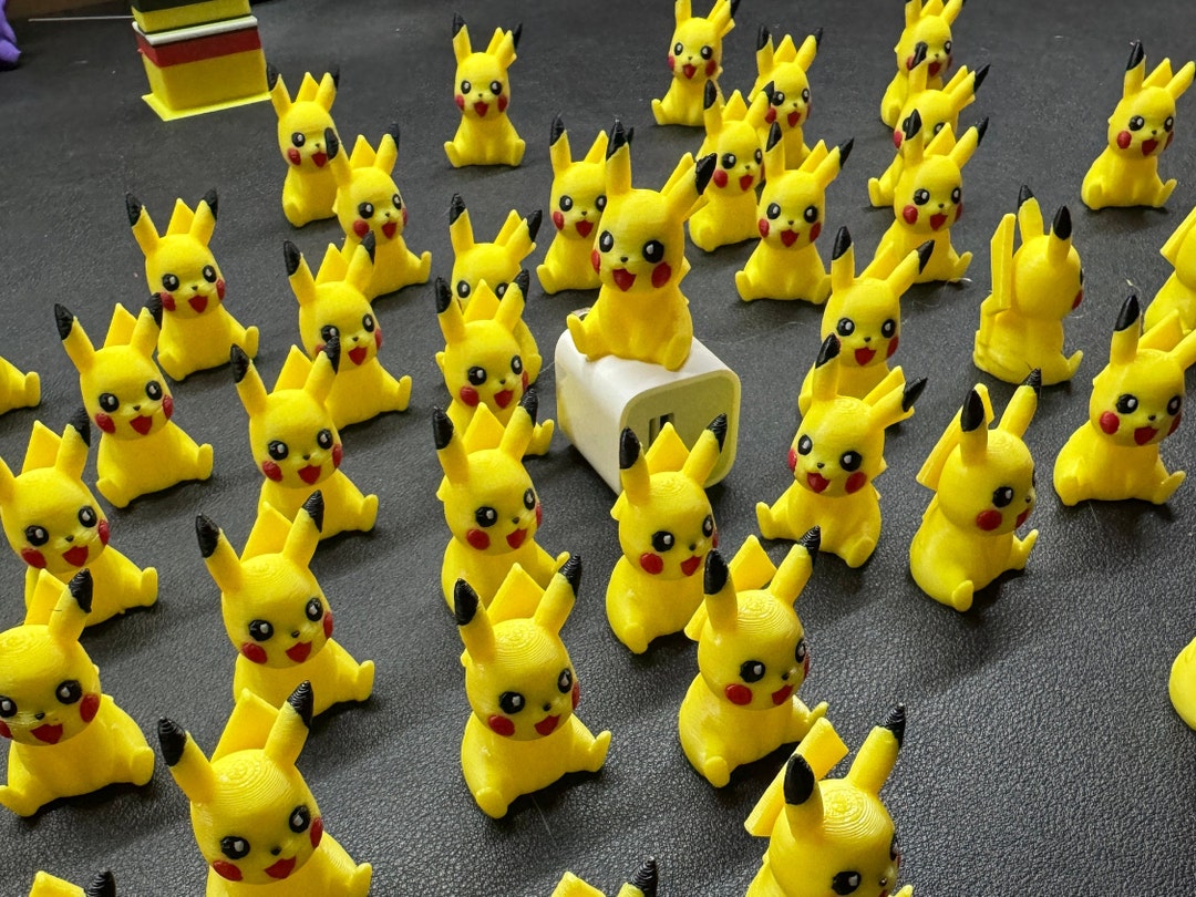 Pikachu Figurine - Pokémon, Electric Type - Durable and Eco-friendly 3D ...