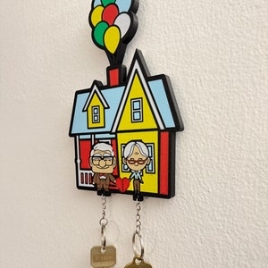 Couples Keychain Holder Inspired by up Ellie and Carl 3D Printed ...