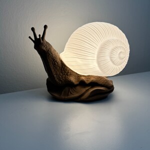 Bright Snail Desk Lamp - Night Light, Vibrant Home Decor, Bedside Lamp ...