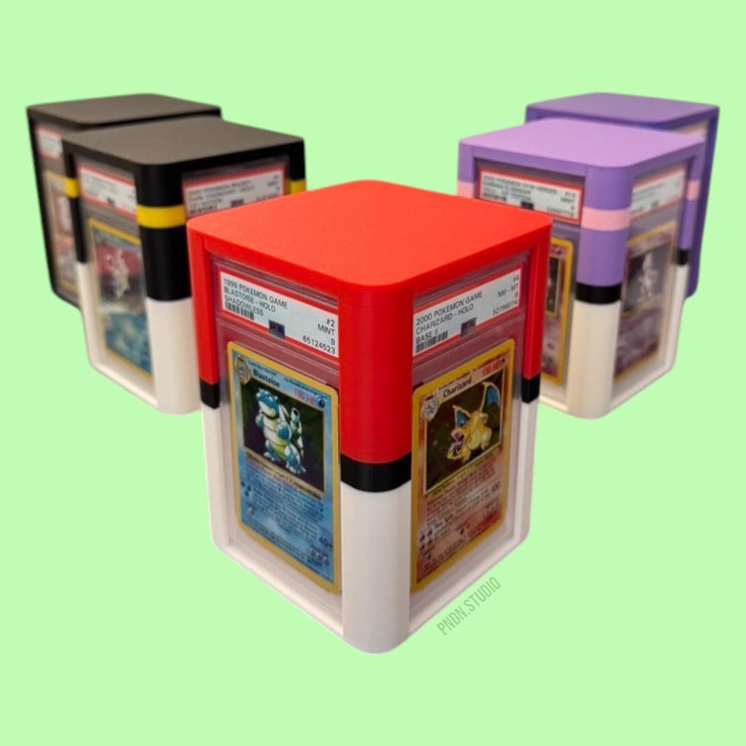 Graded Card Display Storage PSA/BGS Slab Cube Storage up to 17 Cards ...