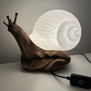 Bright Snail Desk Lamp - Night Light, Vibrant Home Decor, Bedside Lamp ...