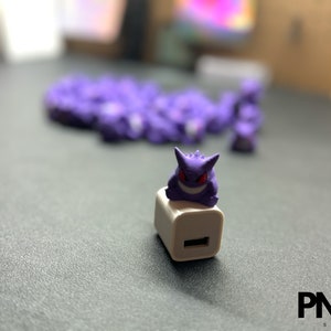 Gengar Minifigure Chibi Figurine, Desktop Buddy Kawaii Pokémon Charm ...