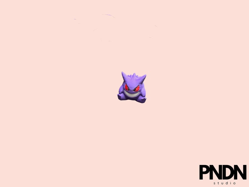 Gengar Minifigure Chibi Figurine, Desktop Buddy Kawaii Pokémon Charm ...
