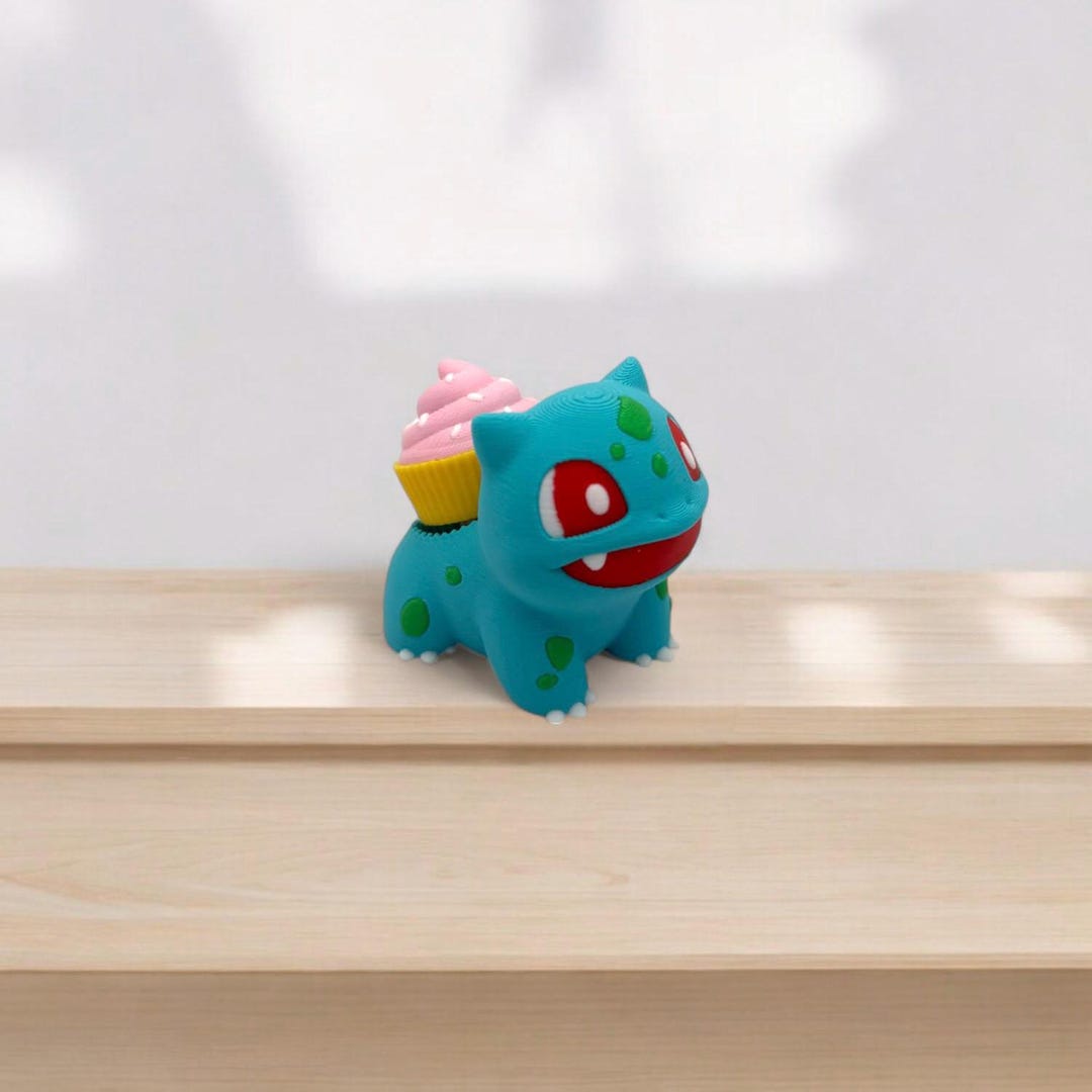 Cupcake Bulbasaur Fidget Clicker Key Cap – 3D Printed Pokémon Toy ...