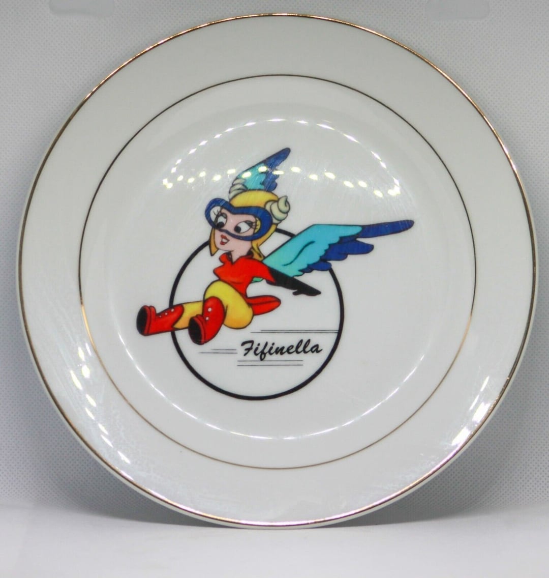 WASP Fifinella Disney Gremlin WWII Airforce Pilots 8 Collectible Plate ...