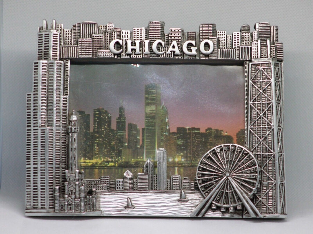 Chicago Picture Frame Pewter Look - Etsy