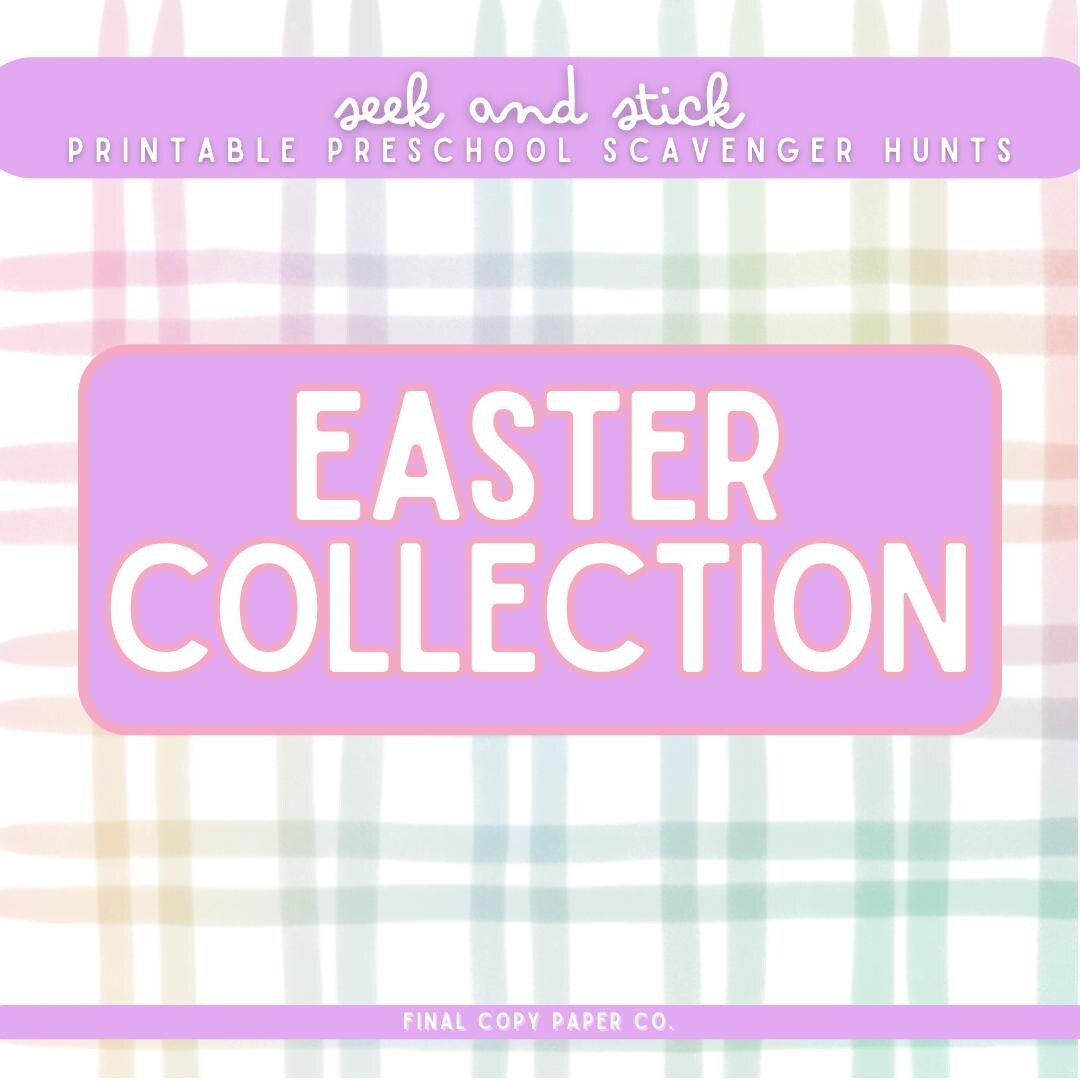 Easter Scavenger Hunt Printable | Toddler Preschool Matching Game ...