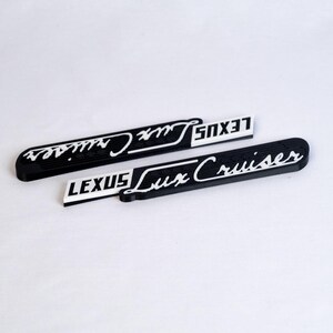 Lux Cruiser Emblem: Lexus LX570 & Land Cruiser 200 Tailgate or Side ...