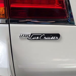 Lux Cruiser Emblem: Lexus LX570 & Land Cruiser 200 Tailgate or Side ...
