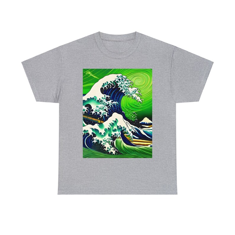 Hokusai the Great Wave T-shirt Aesthetic Japanese Kanagawa Classic Art ...