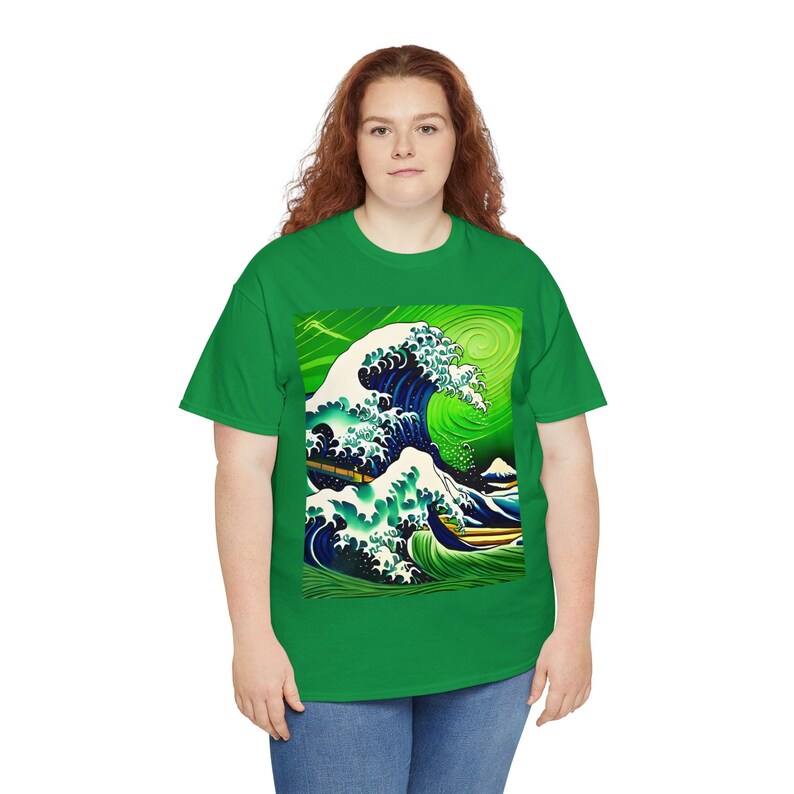 Hokusai the Great Wave T-shirt Aesthetic Japanese Kanagawa Classic Art ...