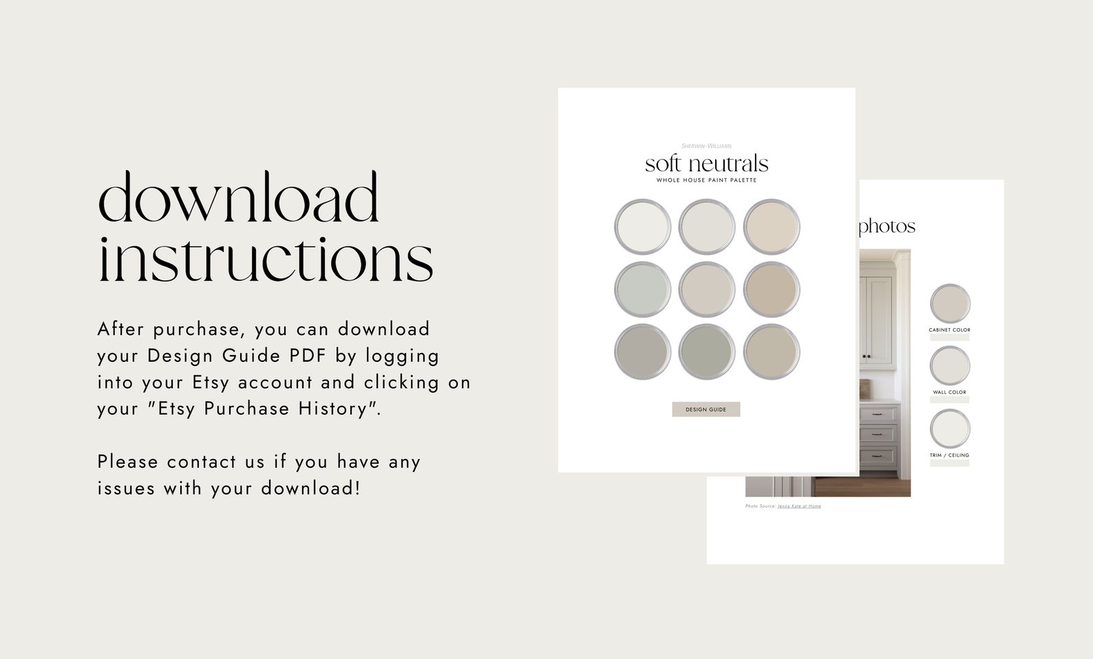 Soft Neutral Whole House Paint Color Palette | Interior Paint Colors ...