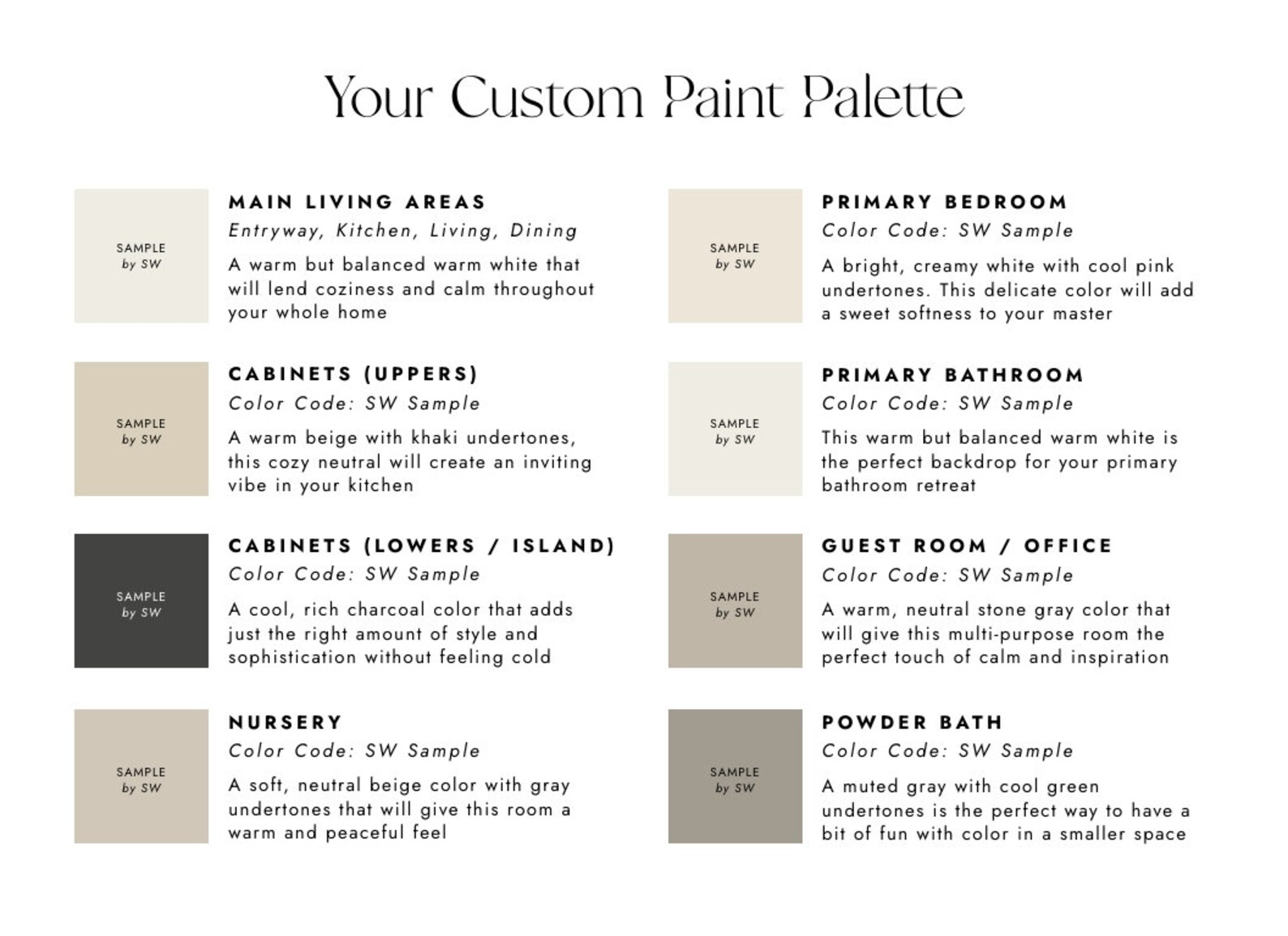 Interior Paint Color Selections Whole House Paint Color Paint Color ...