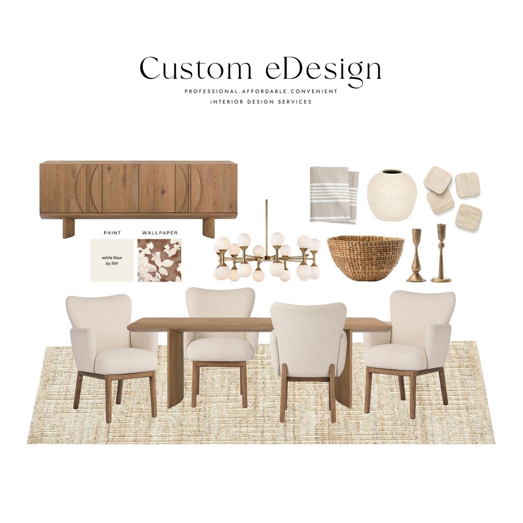 Custom Edesign Package : Interior Design Service Decorating Floor Plan ...