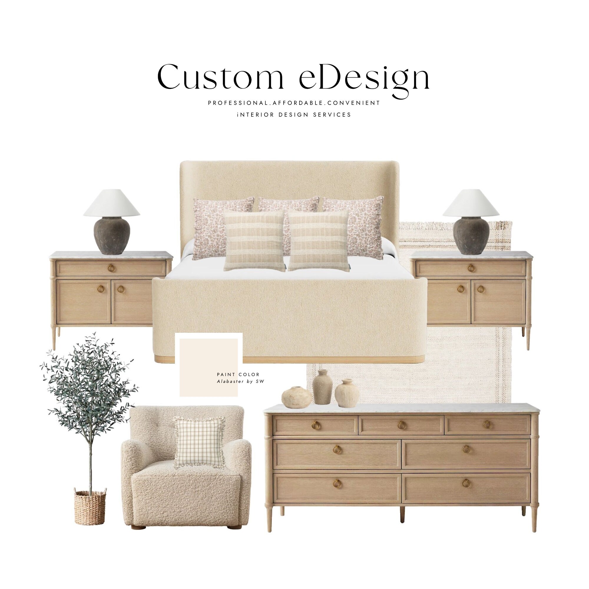 Custom Edesign Package : Interior Design Service Decorating Floor Plan ...