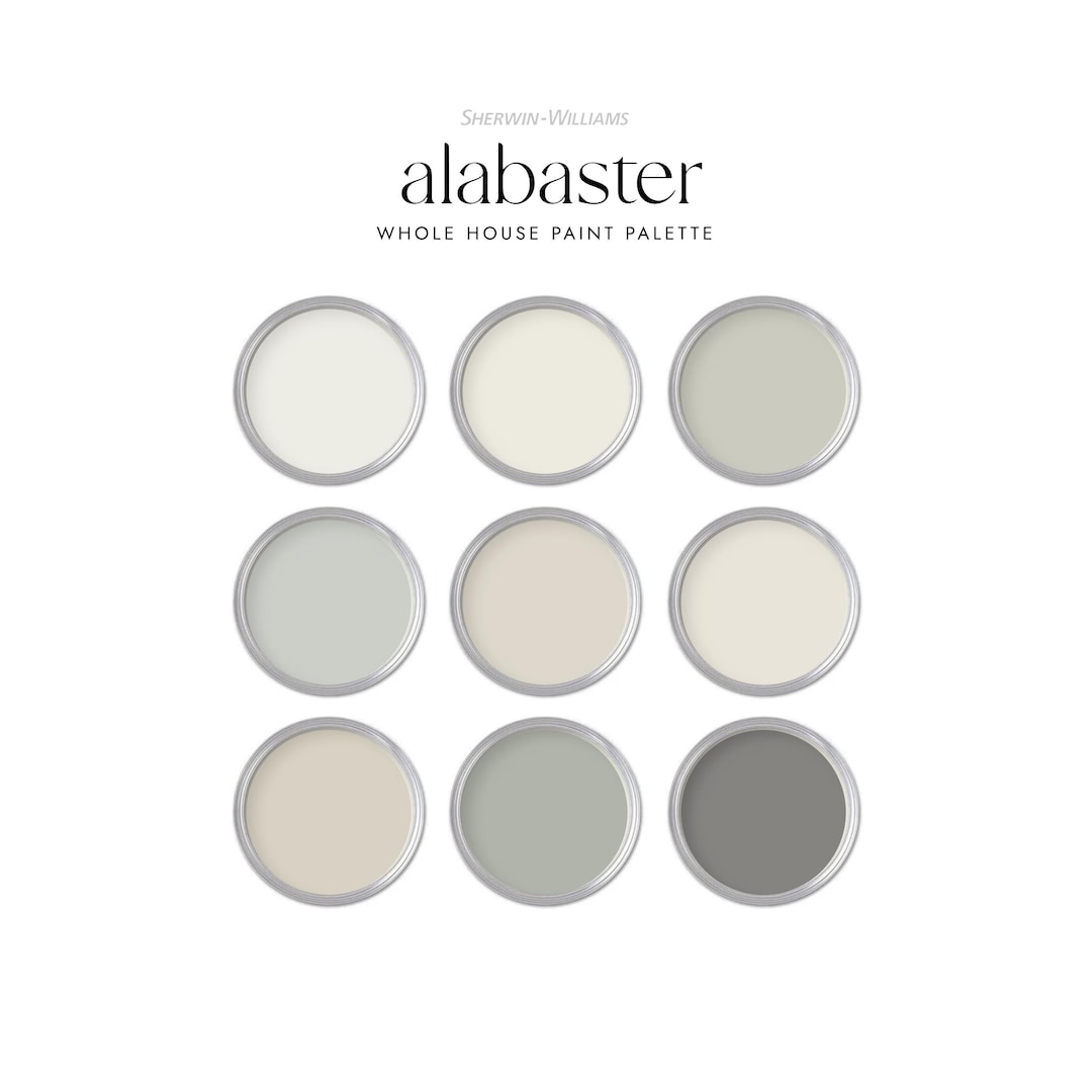 Alabaster Whole House Paint Color Palette | Interior Paint Colors ...